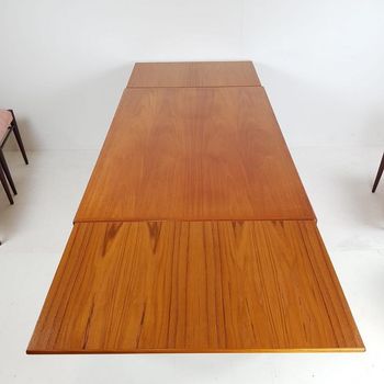 Vintage Teakhouten Deense Eettafel | Uitschuifbaar Tafel | Eettafel ...