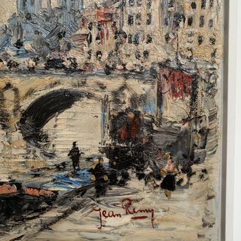 Stadsgezicht Parijs - Olie Op Doek Schilderij - Mid Century - Jean Rémy ...