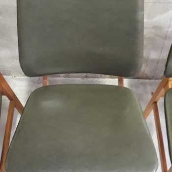 Set Van 4 Vintage Stoelen Jaren 60 Retro Stoelen | Eetkamerstoel ...